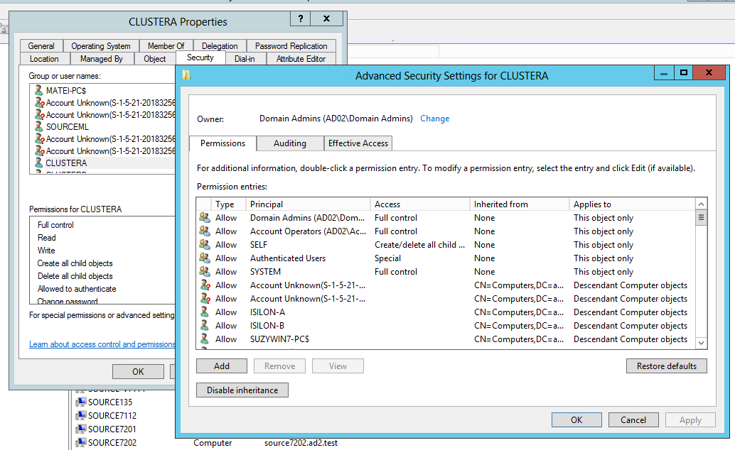 How To Configure Delegation Of Cluster Machine Accounts With Active Directory Users And